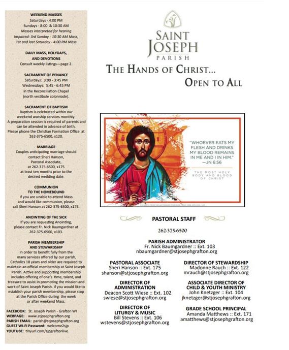 Parish Information – St. Joseph Parish