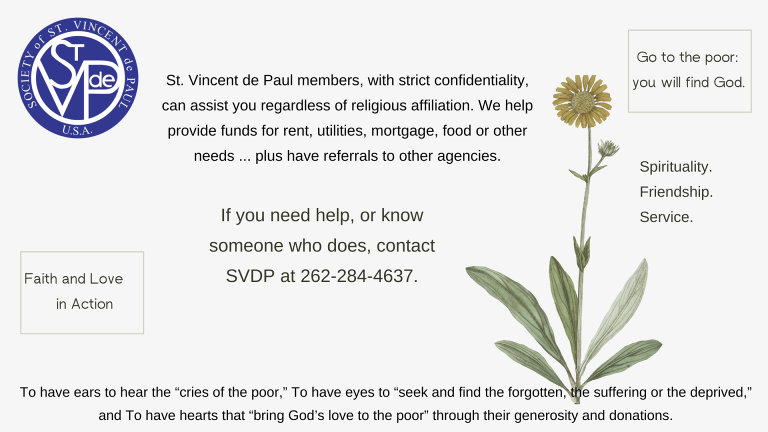 St Vincent de Paul – St. Joseph Parish